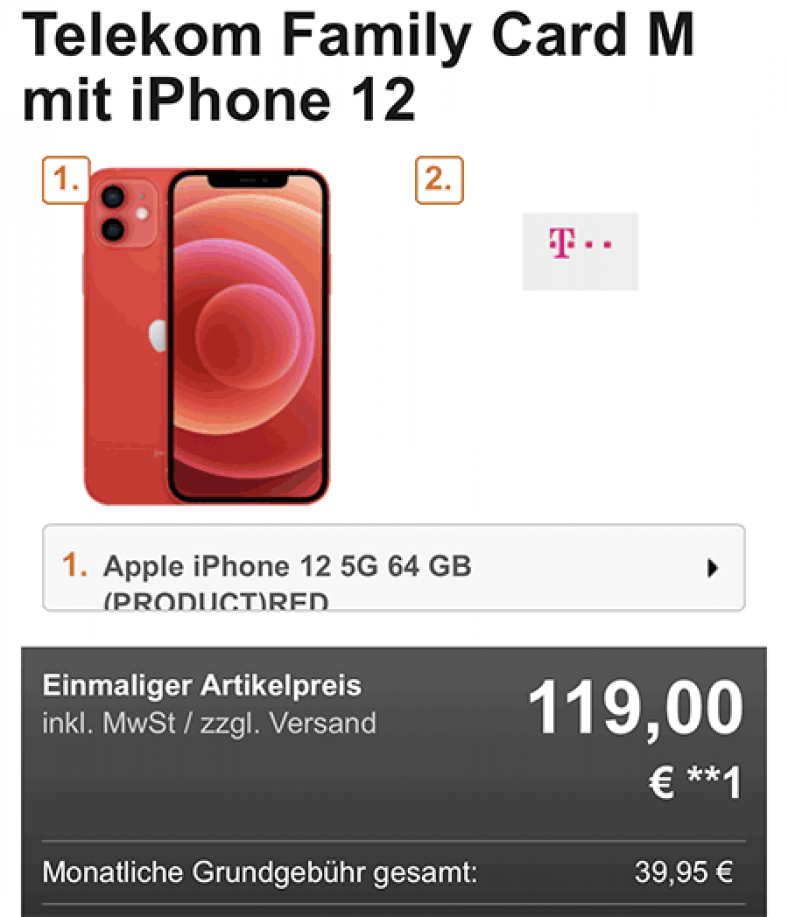 Telekom Family Card M mit TOP Smartphones ab 1€ | Bis zu 11GB LTE